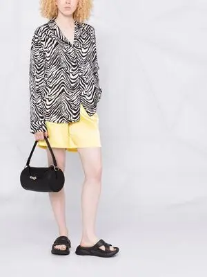 Karl Lagerfeld Zebra Print Long Sleeve Shirt