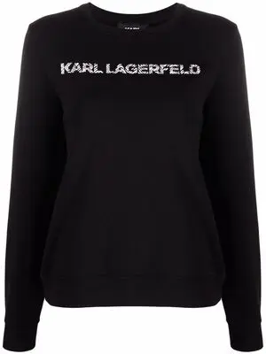 Karl Lagerfeld Drop Shoulder Sweatshirts Hoodies For Women
