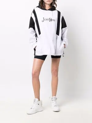 JUST DON Logo-embroidered Hoodie