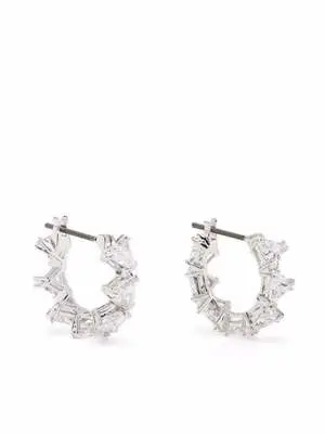 SWAROVSKI Matrix Mini Hoop Earrings - White