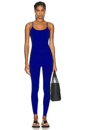Beyond Yoga Beyond Yoga Spacedye Uplevel Midi Jumpsuit Electric Royal Heather