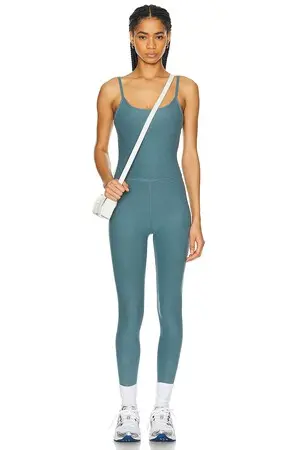 Beyond Yoga Beyond Yoga Spacedye Uplevel Midi Jumpsuit Storm Heather