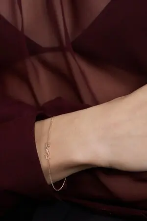 Saint Laurent Rose Gold-tone Bracelet