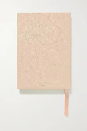 Smythson Panama Textured-leather Notebook