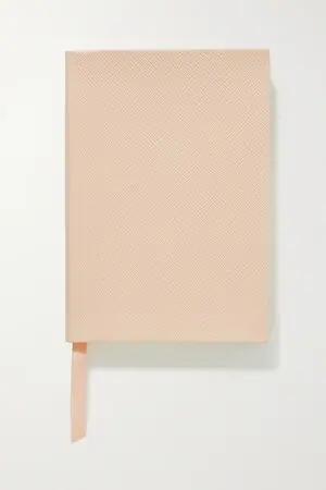 Smythson Panama Textured-leather Notebook