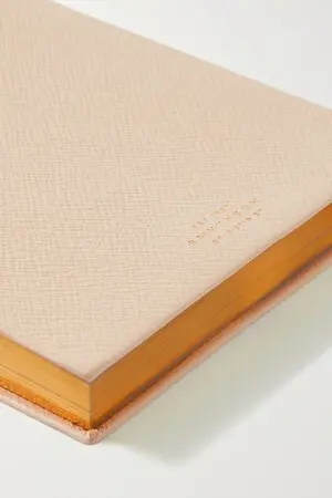 Smythson Panama Textured-leather Notebook