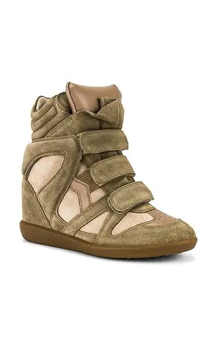 Isabel Marant Étoile Bekett Sneaker In Olive
