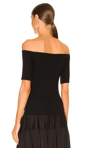 Enza Costa Half Sleeve Off-shoulder Top