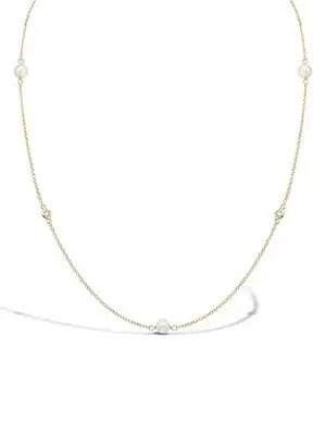 PRAGNELL 18kt Yellow Sundance Pearl And Diamond Necklace
