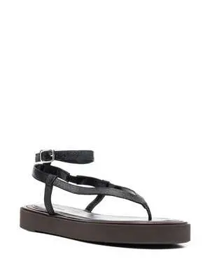 By Far Cece Wraparound Sandals - Black