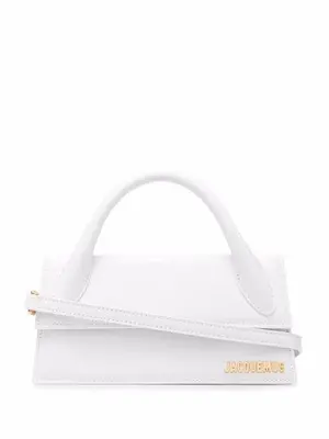 Jacquemus Le Chiquito Long Leather Tote - White