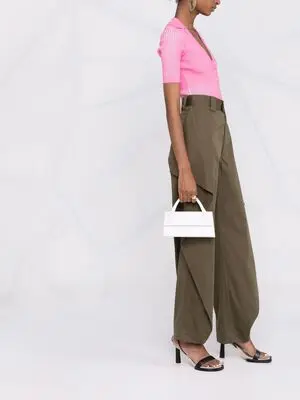 Jacquemus Le Chiquito Long Leather Tote - White