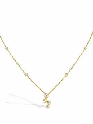 PRAGNELL 18kt Rose Gold Diamond Drop Pendant Necklace