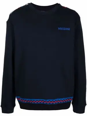 Missoni Zig-zag Detail Logo Sweatshirt