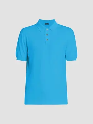 Kiton Cotton Polo Shirt - Turquoise