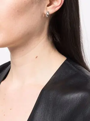 MISSOMA Ridge Hoop Huggie Earrings