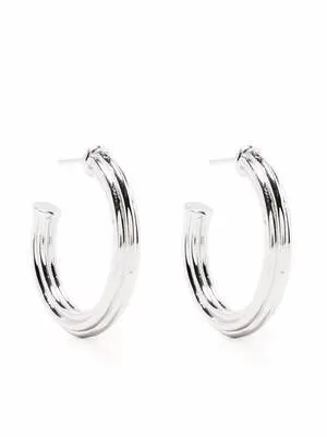 MISSOMA Large Ridge Hoop Earrings - Silver