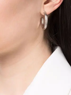 MISSOMA Large Ridge Hoop Earrings - Silver