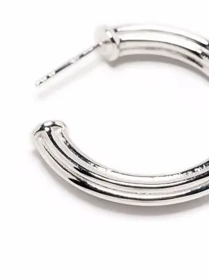 MISSOMA Large Ridge Hoop Earrings - Silver