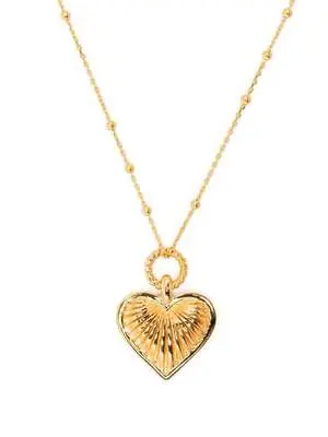 MISSOMA Ridge Heart Charm Necklace