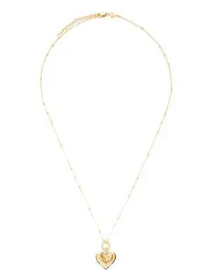 MISSOMA Ridge Heart Charm Necklace