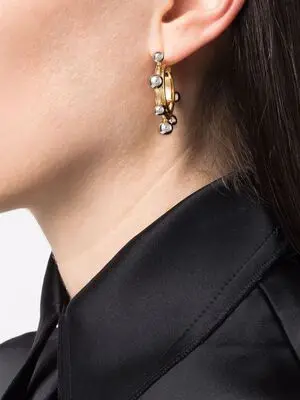 MISSOMA Two-tone Medium Sphere Hoop Earrings - Gold