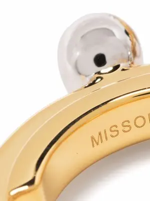MISSOMA Two-tone Medium Sphere Hoop Earrings - Gold
