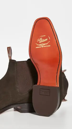 R.m. Williams Suede Chelsea Boots - Chocolate