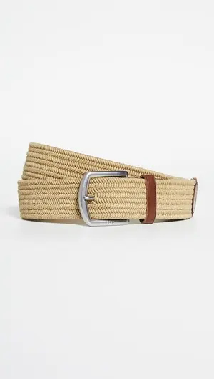 Polo Ralph Lauren 35mm Braid Stretch Belt - Brown