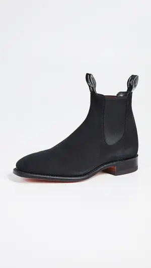 R.m. Williams Suede Chelsea Boots - Black