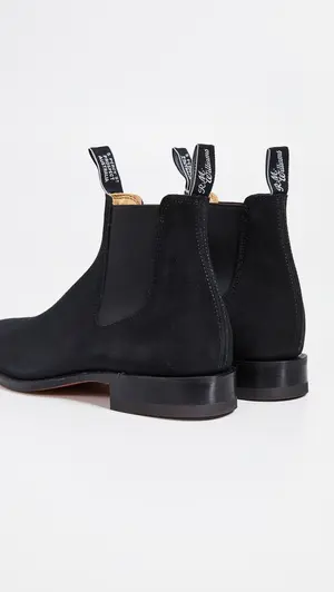 R.m. Williams Suede Chelsea Boots - Black
