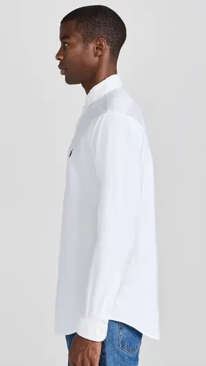 Polo Ralph Lauren Classic Fit Garment Dyed Oxford Shirt - White