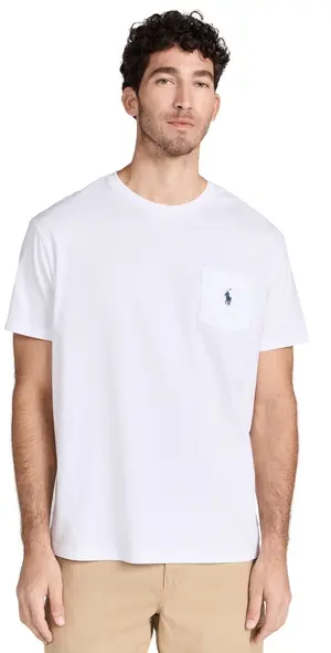 Polo Ralph Lauren Classic Fit Pocket Tee - White