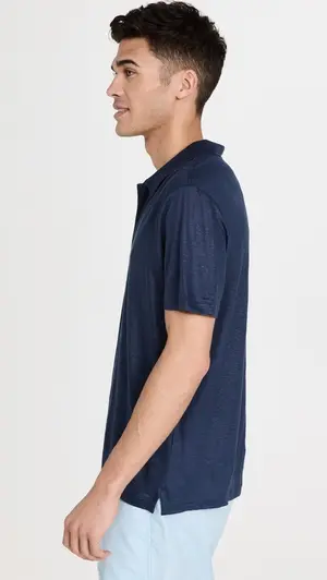 Vilebrequin Linen Pyramid Polo Shirt - Navy