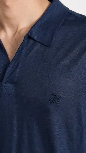 Vilebrequin Linen Pyramid Polo Shirt - Navy