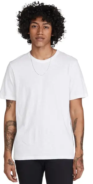 Theory Essential Cosmos Slub Cotton Tee - White