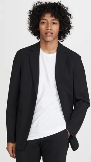 Theory Clinton Precision Ponte Blazer - Black