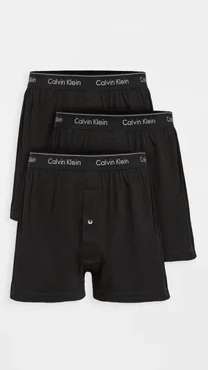 Calvin Klein Cotton Classic Fit Knit Boxers 3 Pack