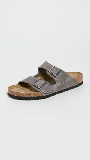 BIRKENSTOCK Arizona Soft Footbed Sandals - Iron