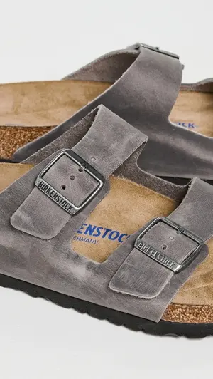 BIRKENSTOCK Arizona Soft Footbed Sandals - Iron