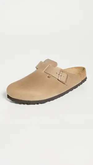 BIRKENSTOCK Boston Soft Footbed Clogs - Tobacco
