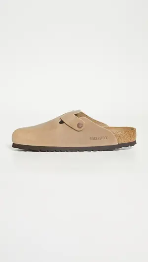 BIRKENSTOCK Boston Soft Footbed Clogs - Tobacco