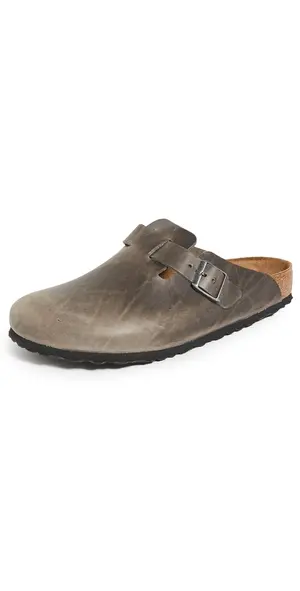 BIRKENSTOCK Boston Soft Footbed Clogs - Iron