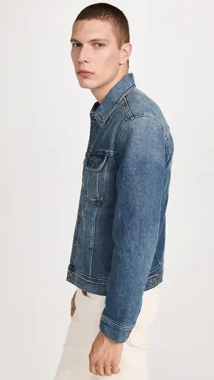 A.p.c. Washed Stretch Denim Jacket