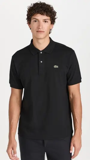 Lacoste Original Cotton Pique Polo - Black