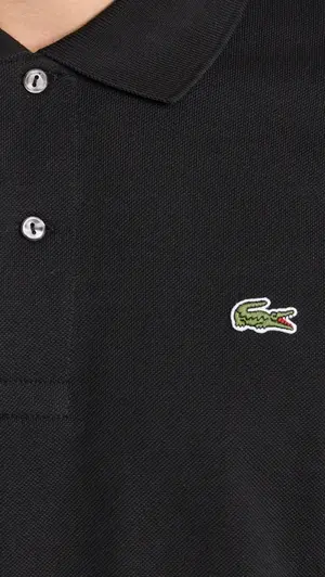 Lacoste Original Cotton Pique Polo - Black