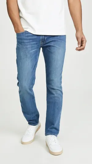 Paige Federal Transcend Slim Straight Jeans - Cartwright