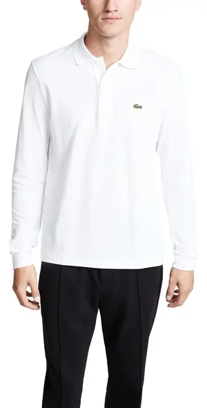 Lacoste Original Long Sleeve Cotton Pique Polo