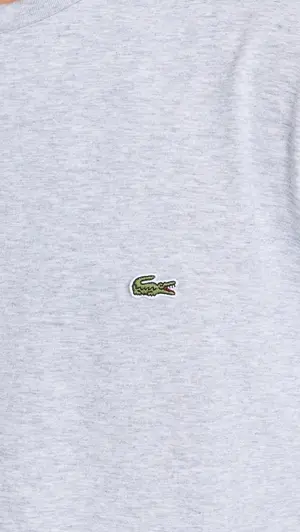 Lacoste Crew Neck Pima Cotton Jersey T-shirt - Grey Chine