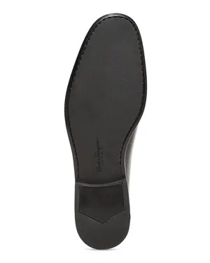 FERRAGAMO Grandioso 2 Double Gancini Leather Loafers